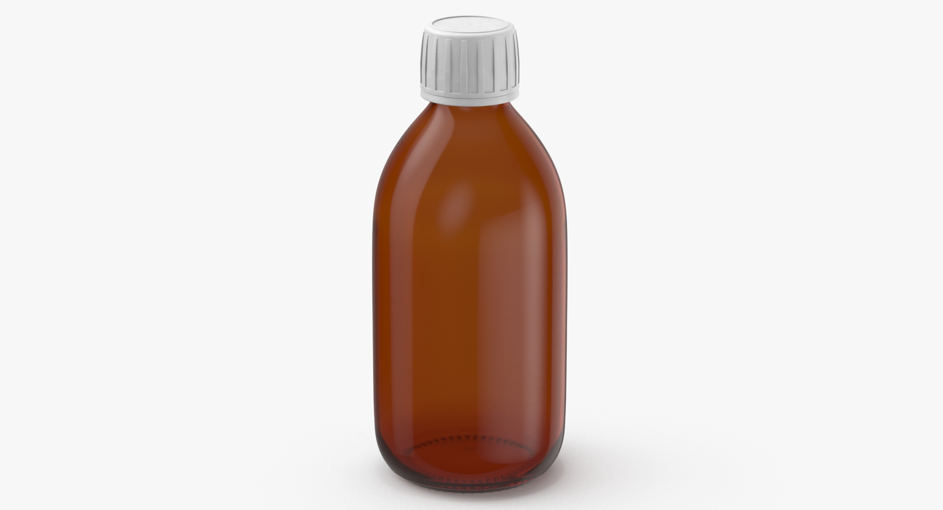 3D Glass Syrup Bottle 300ml Model - TurboSquid 2019660