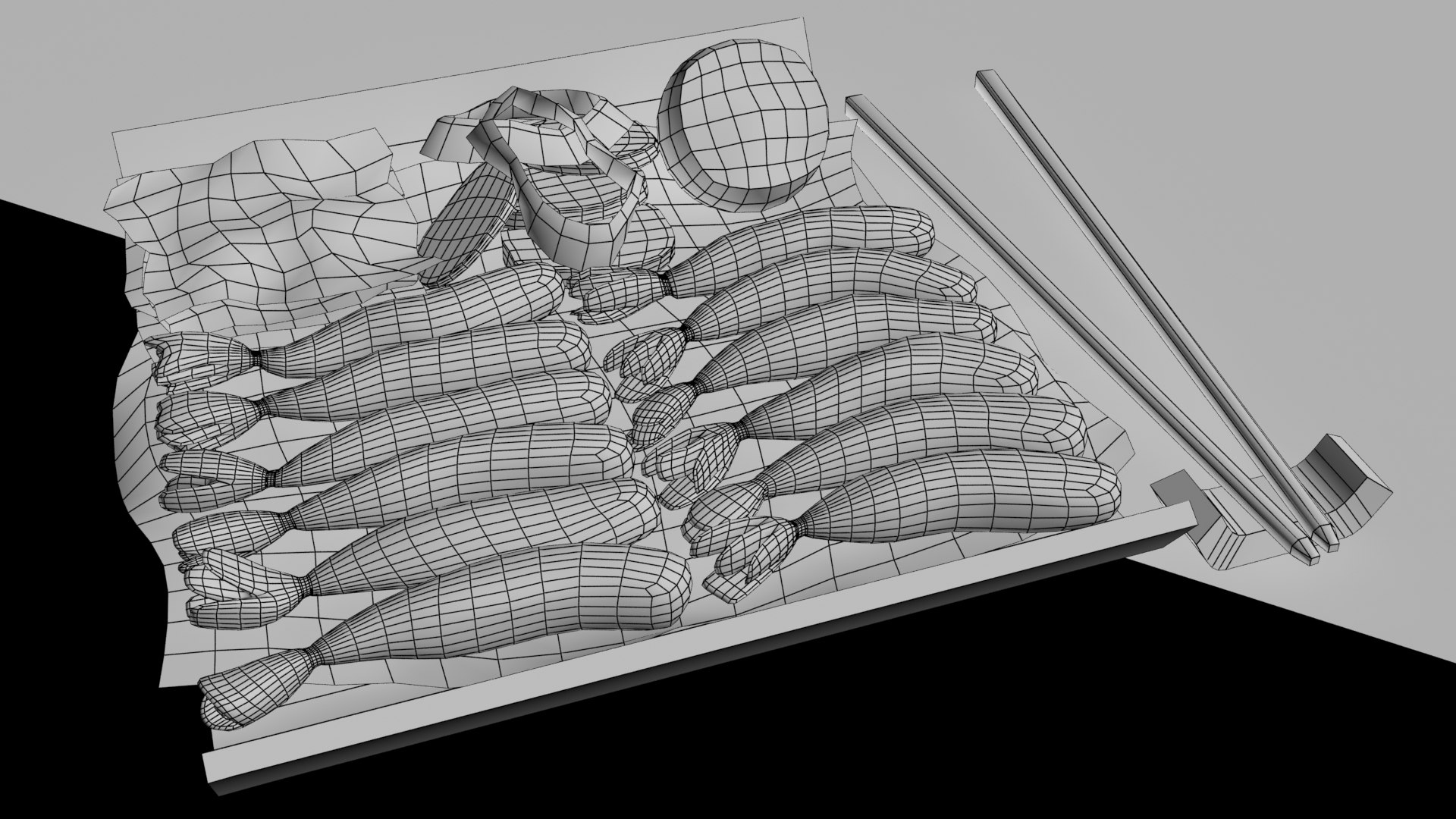 3D Prawn Sashimi - TurboSquid 1797082