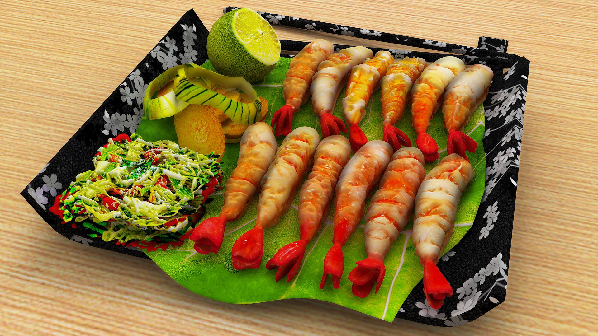 3D Prawn Sashimi - TurboSquid 1797082