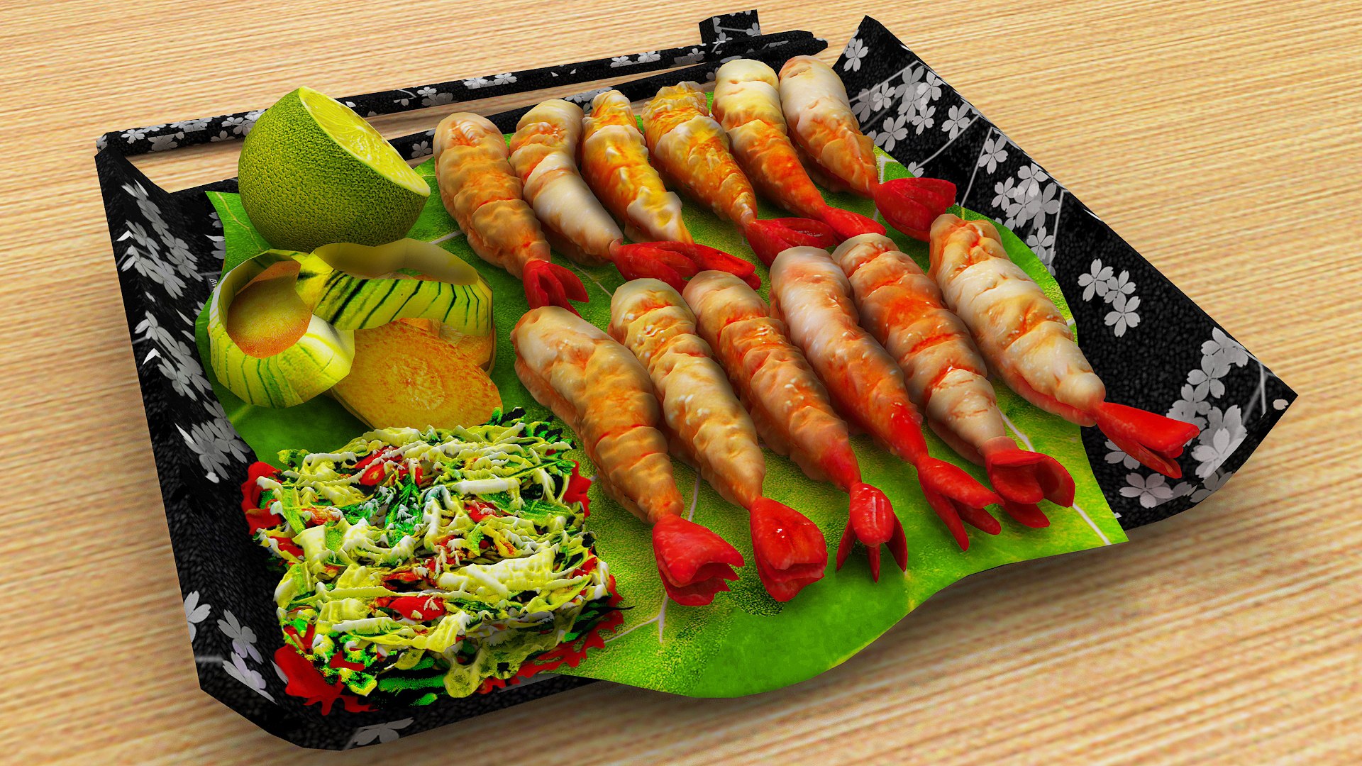 3D Prawn Sashimi - TurboSquid 1797082