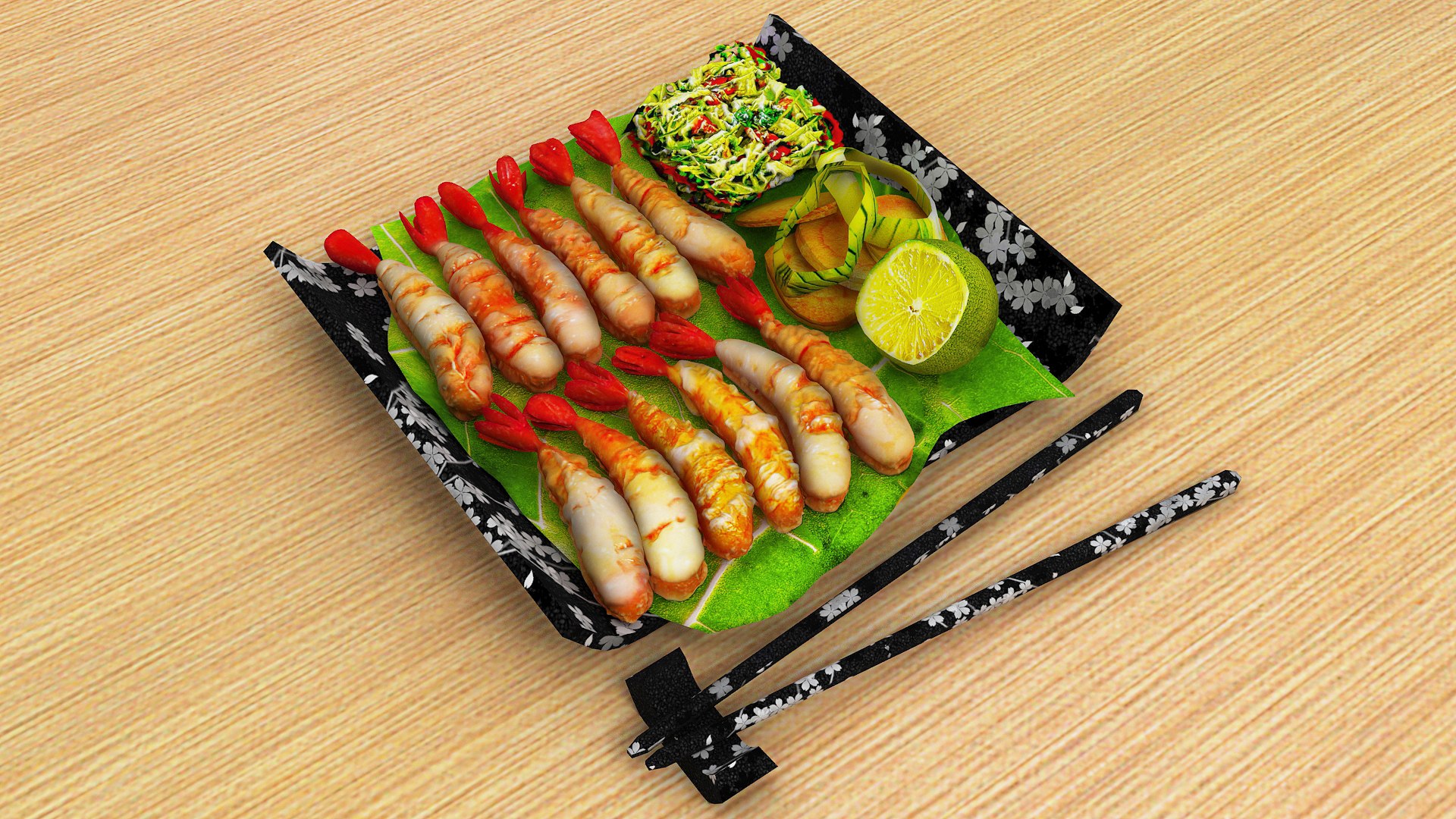 3D Prawn Sashimi - TurboSquid 1797082