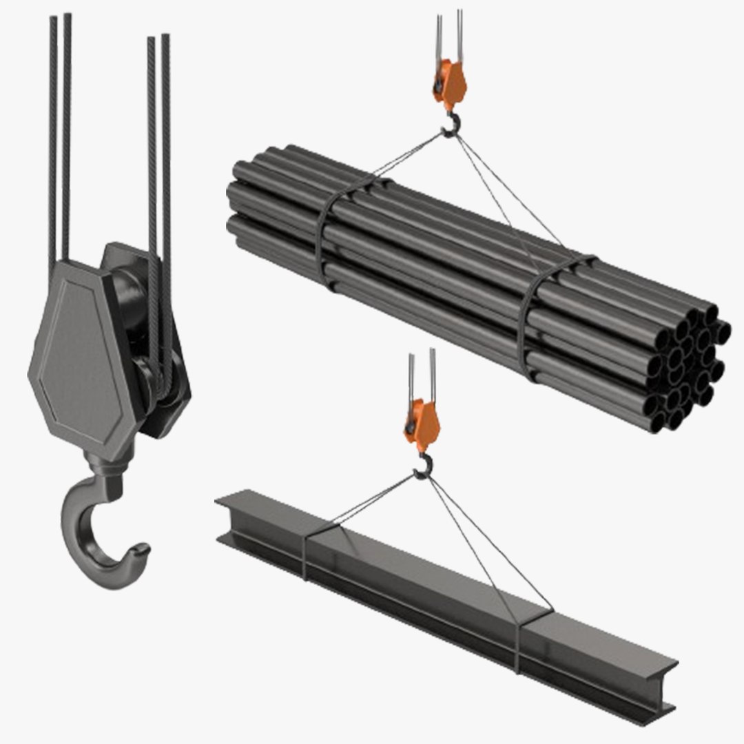 3D Crane Hook Lifting Industrial Materials - TurboSquid 2270936