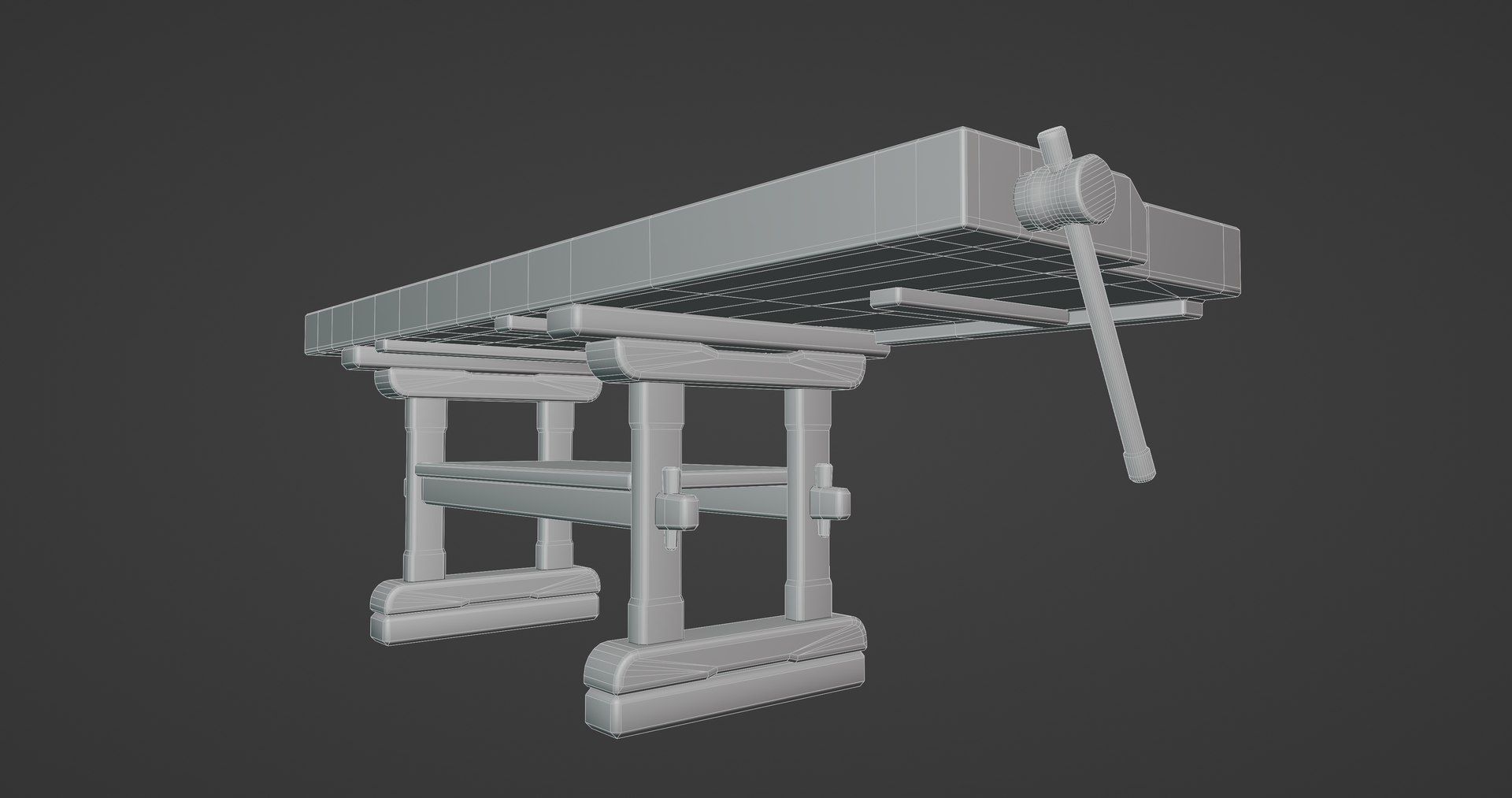 Old Workbench Model - TurboSquid 2027990