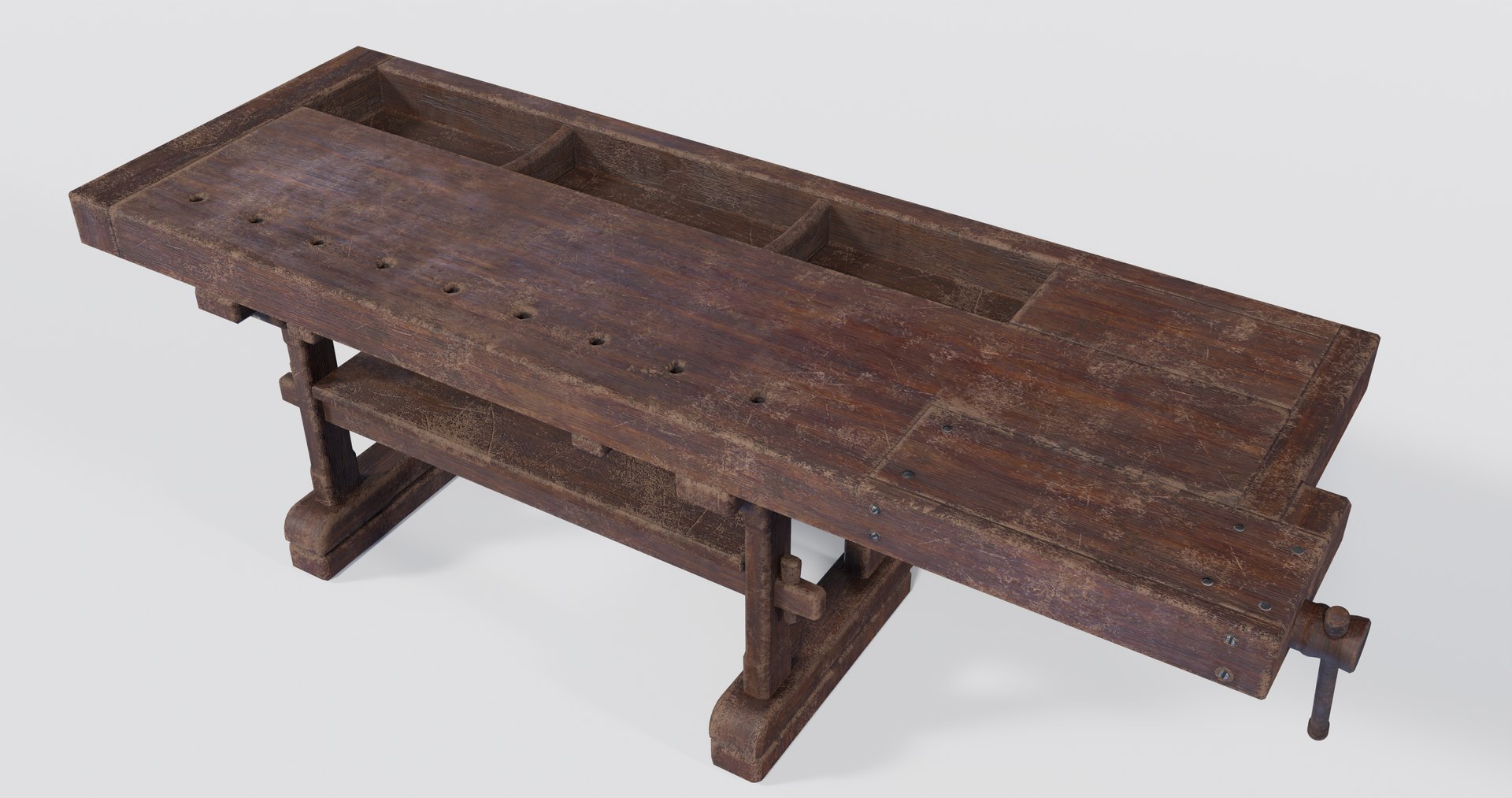 Old Workbench Model - TurboSquid 2027990