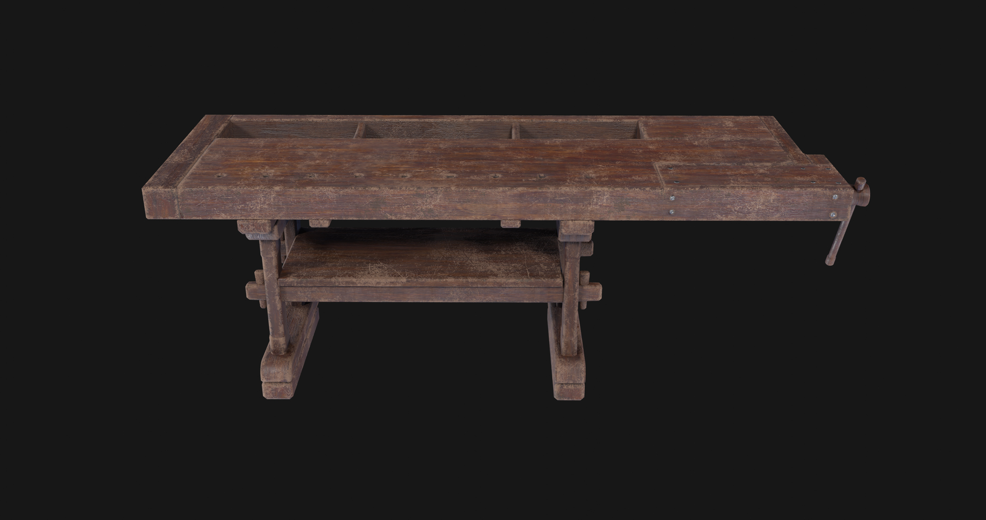 Old Workbench Model - TurboSquid 2027990