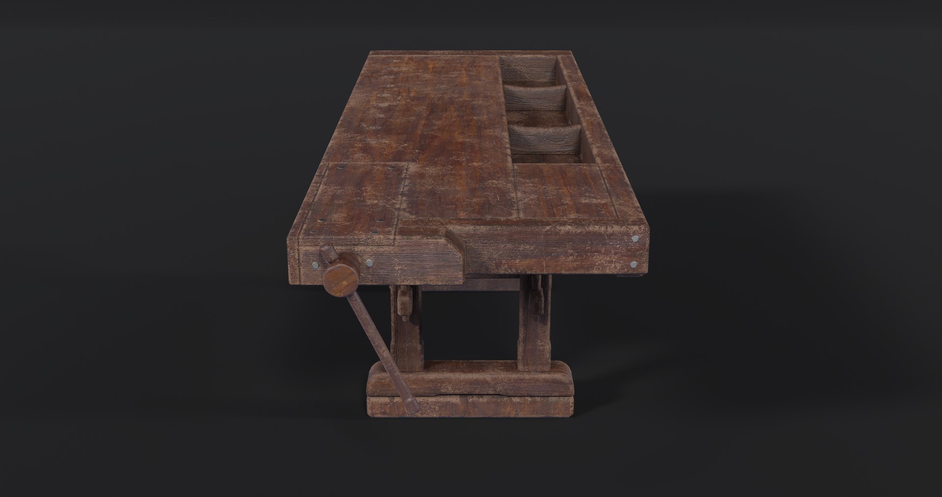 Old Workbench Model - TurboSquid 2027990