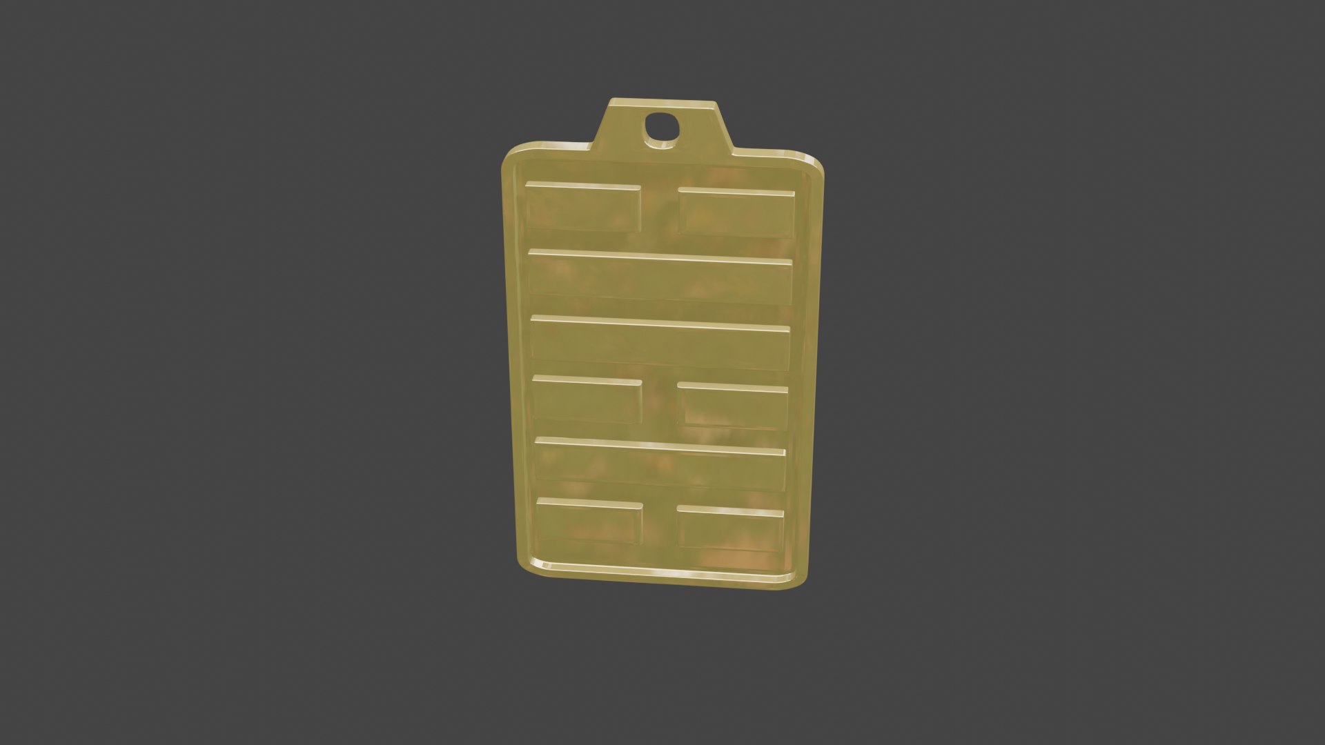 3D Model Iching Hexagram Pendant 47 - TurboSquid 2425161