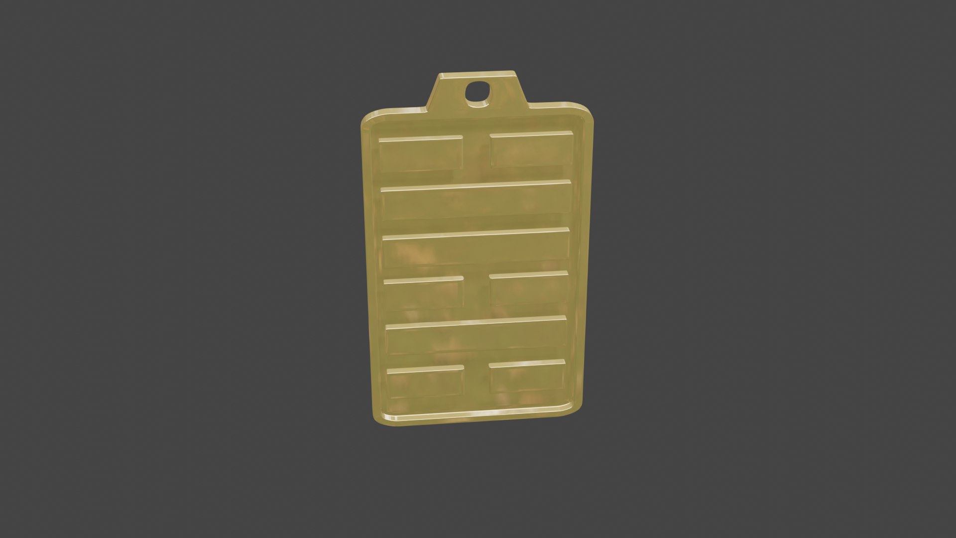 3D Model Iching Hexagram Pendant 47 - TurboSquid 2425161