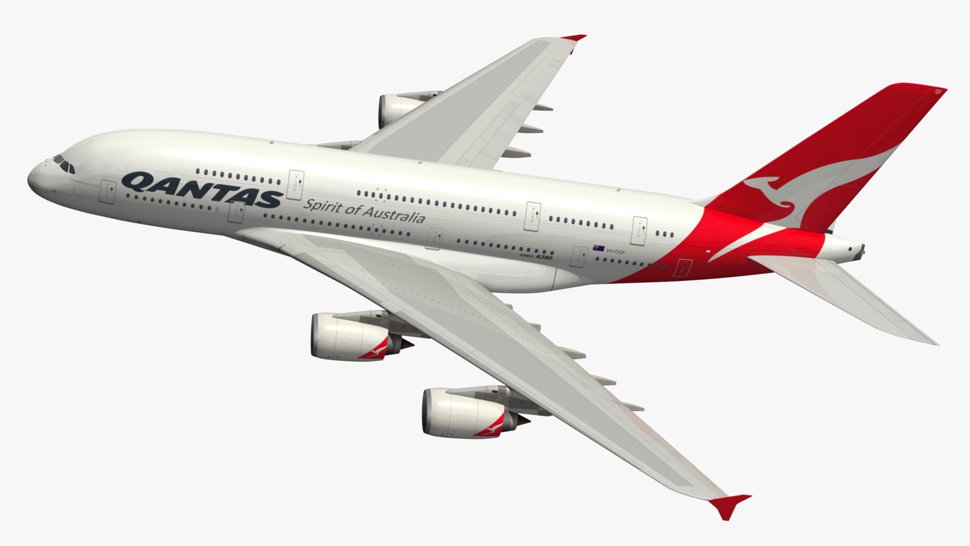 3D Airbus Qantas Airlines Model | 1144819 | TurboSquid