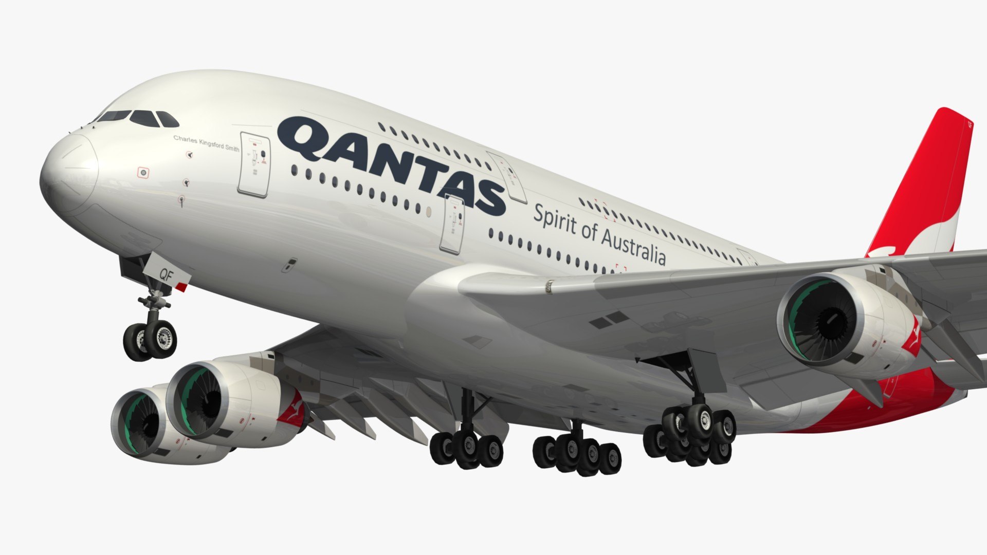 3D Airbus Qantas Airlines Model | 1144819 | TurboSquid