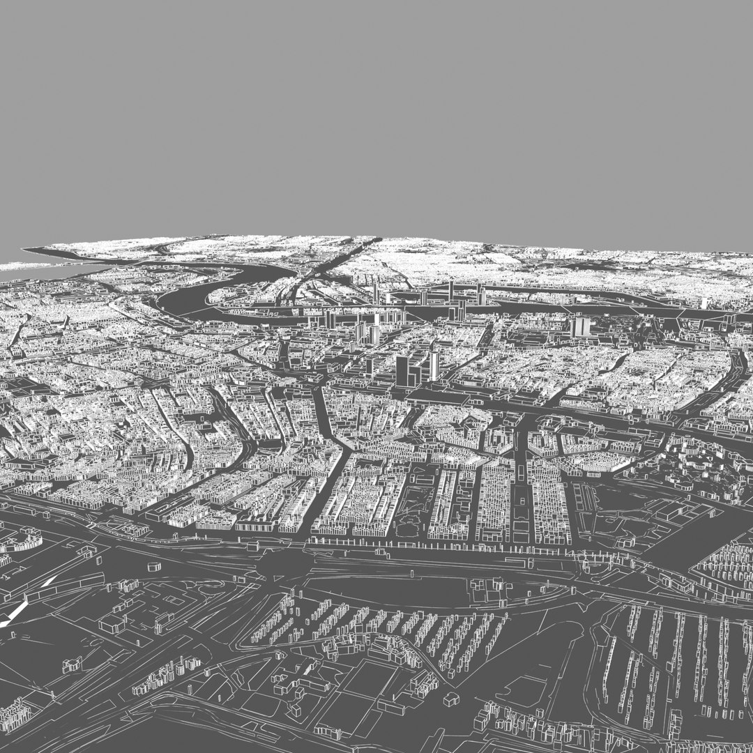 3dsmax Rotterdam Cityscape