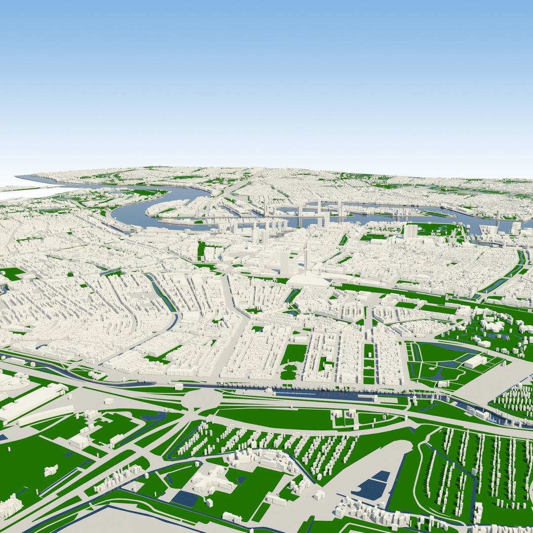 3dsmax Rotterdam Cityscape