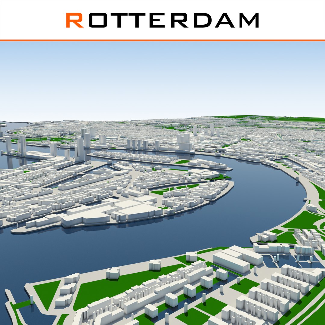 3dsmax Rotterdam Cityscape
