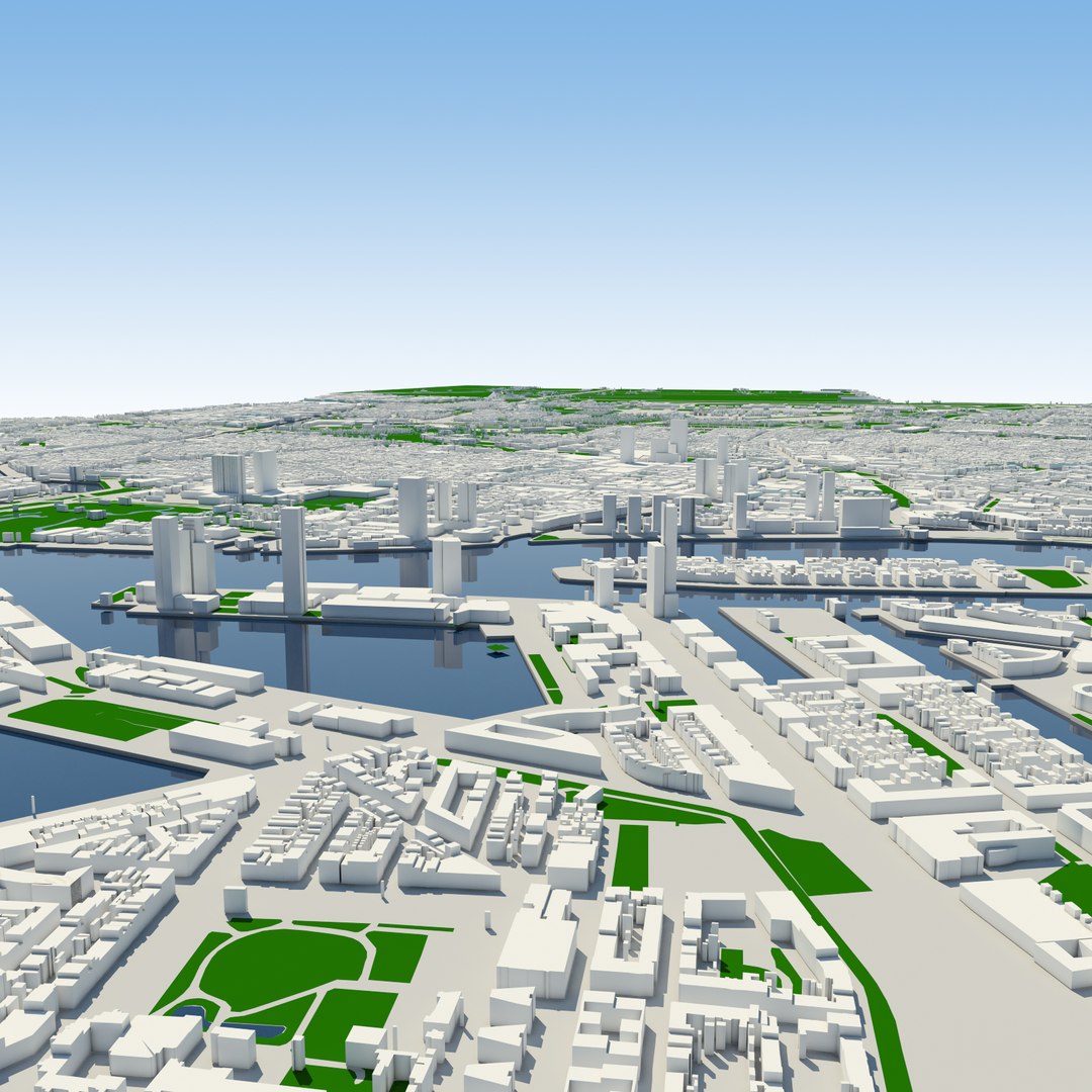 3dsmax Rotterdam Cityscape