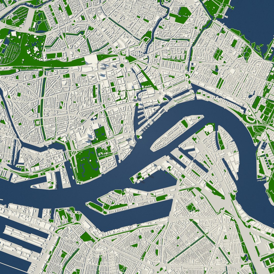 3dsmax Rotterdam Cityscape