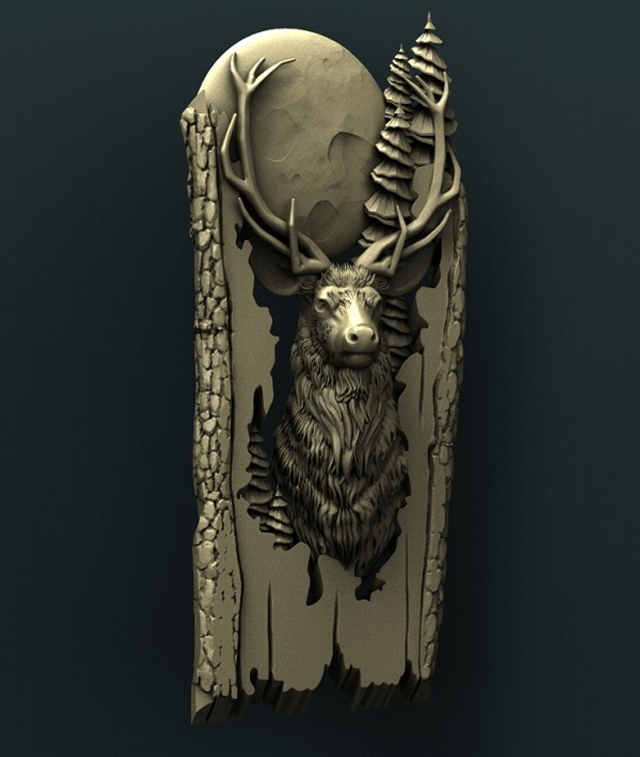 3D deer cnc model - TurboSquid 1320479