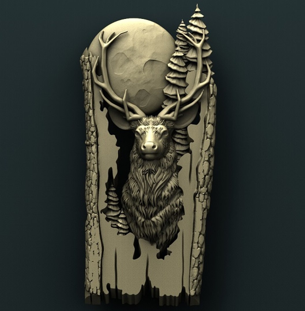 3D deer cnc model - TurboSquid 1320479