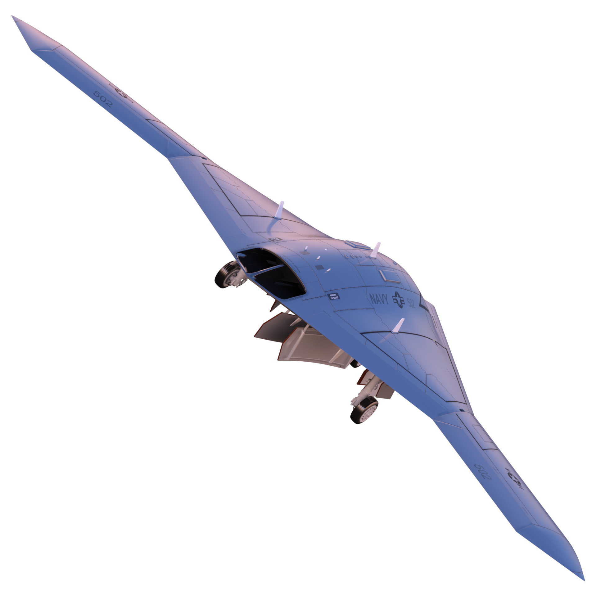 northrop grumman x-47b 3d model