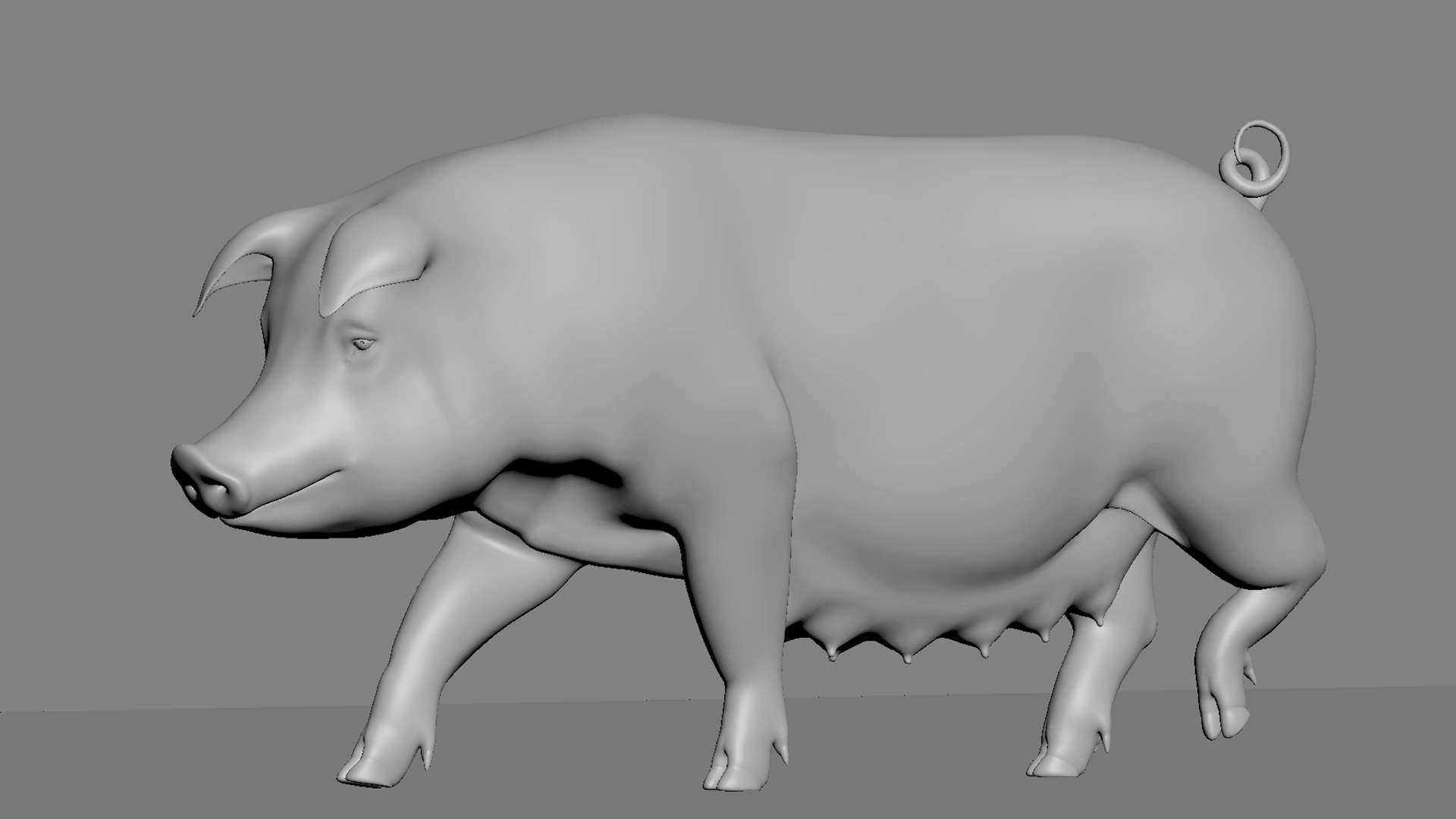 Pig ANIMATED 3D Model - TurboSquid 1850875