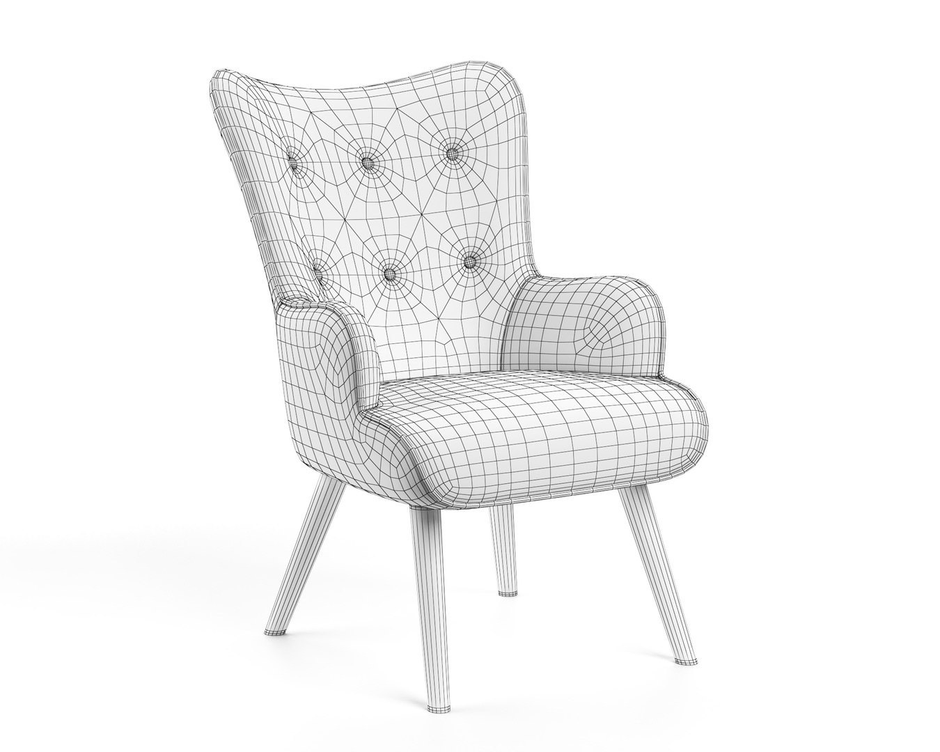 3D Baloo Armchair RendezVousDeco Model - TurboSquid 2169970