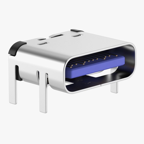 modelo 3d Módulo Micro USB 3.1 Tipo C Hembra - TurboSquid 1632703