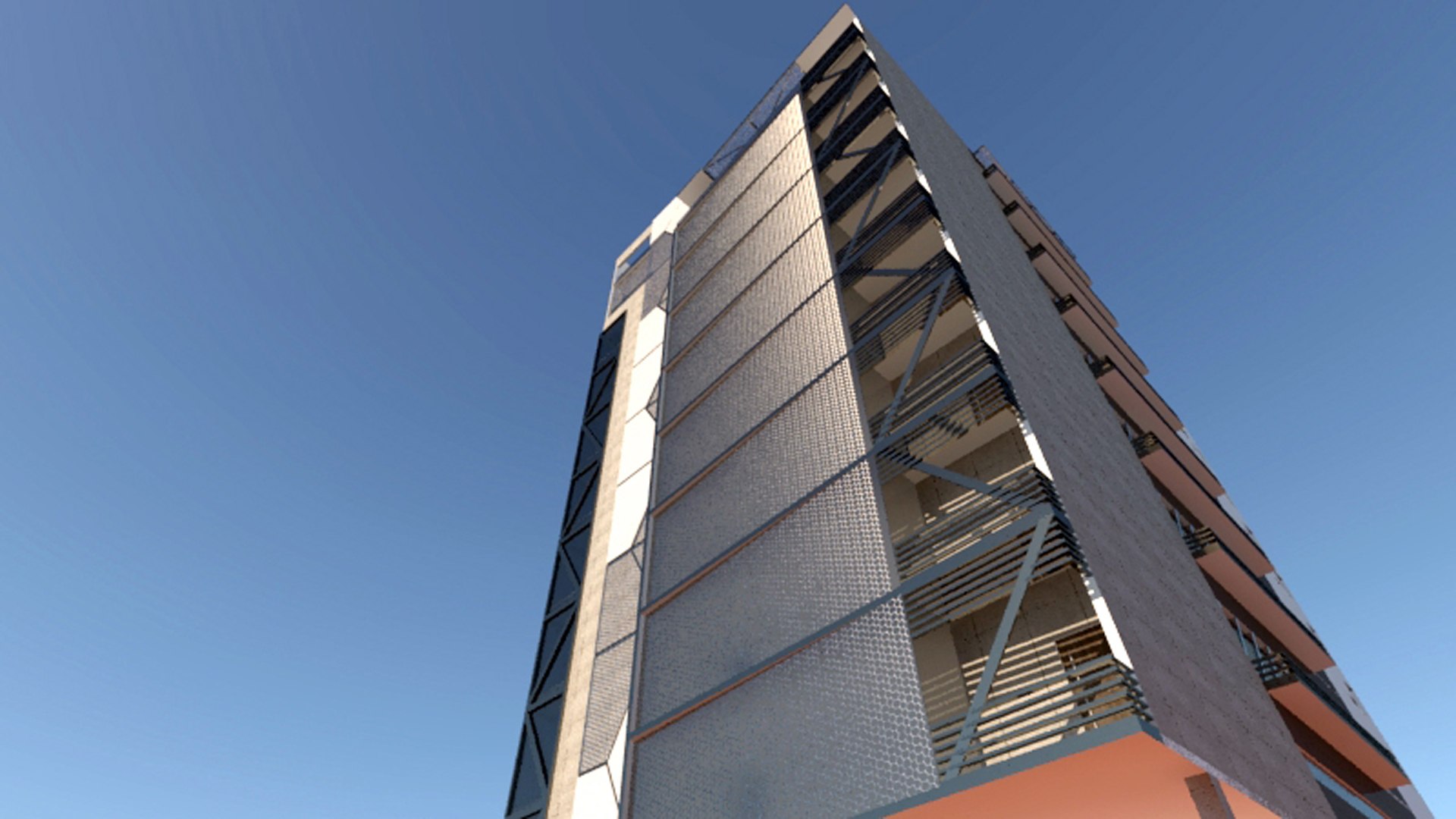 Multi Story Building 3D Model - TurboSquid 2153625