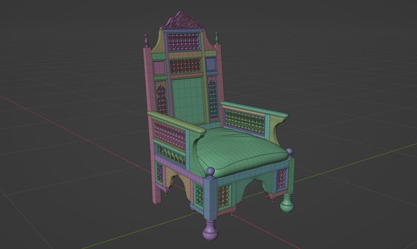 Arabesque Throne Chair 3D model - TurboSquid 2017498