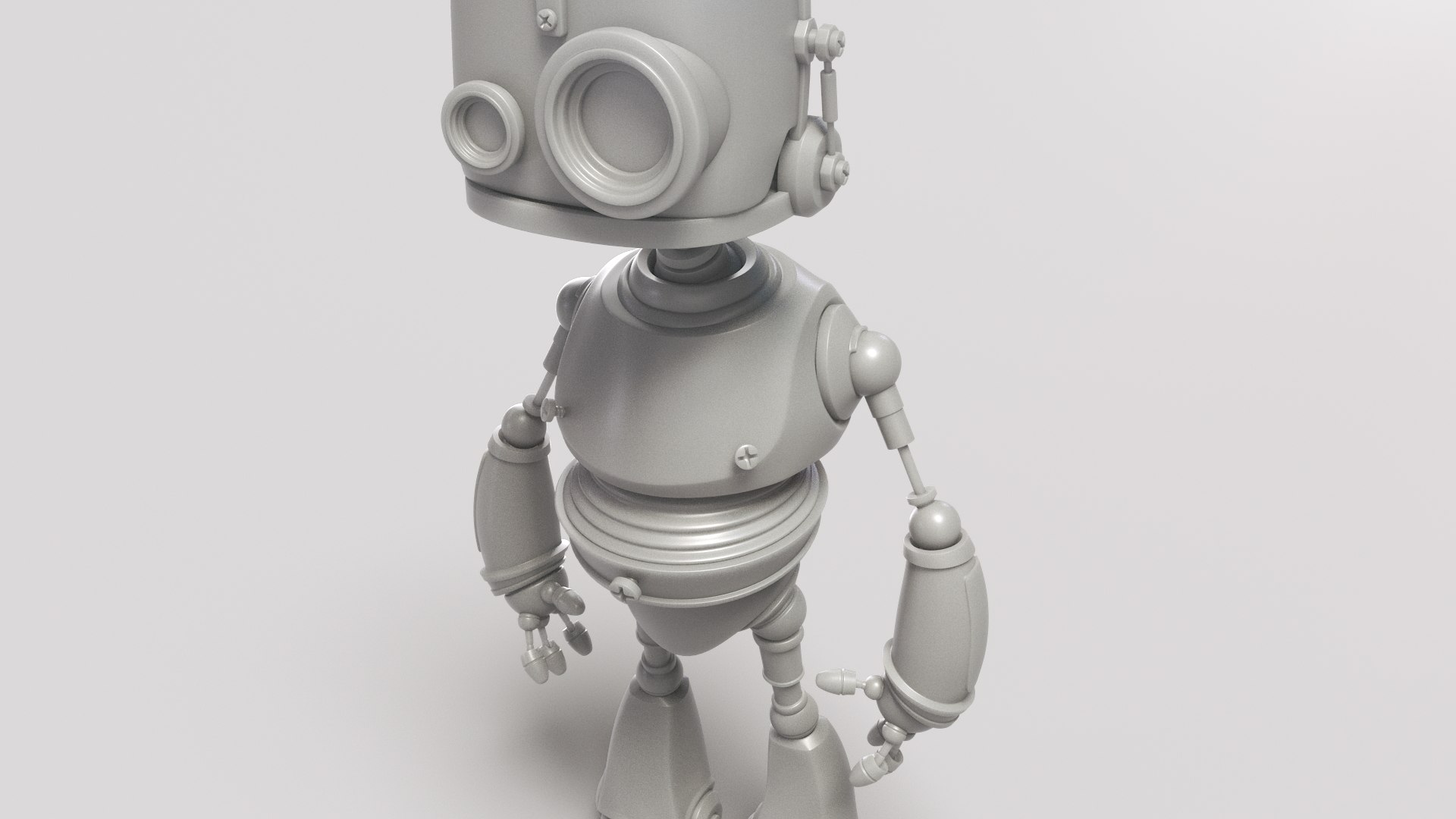 Cute Robot Model - TurboSquid 1336040