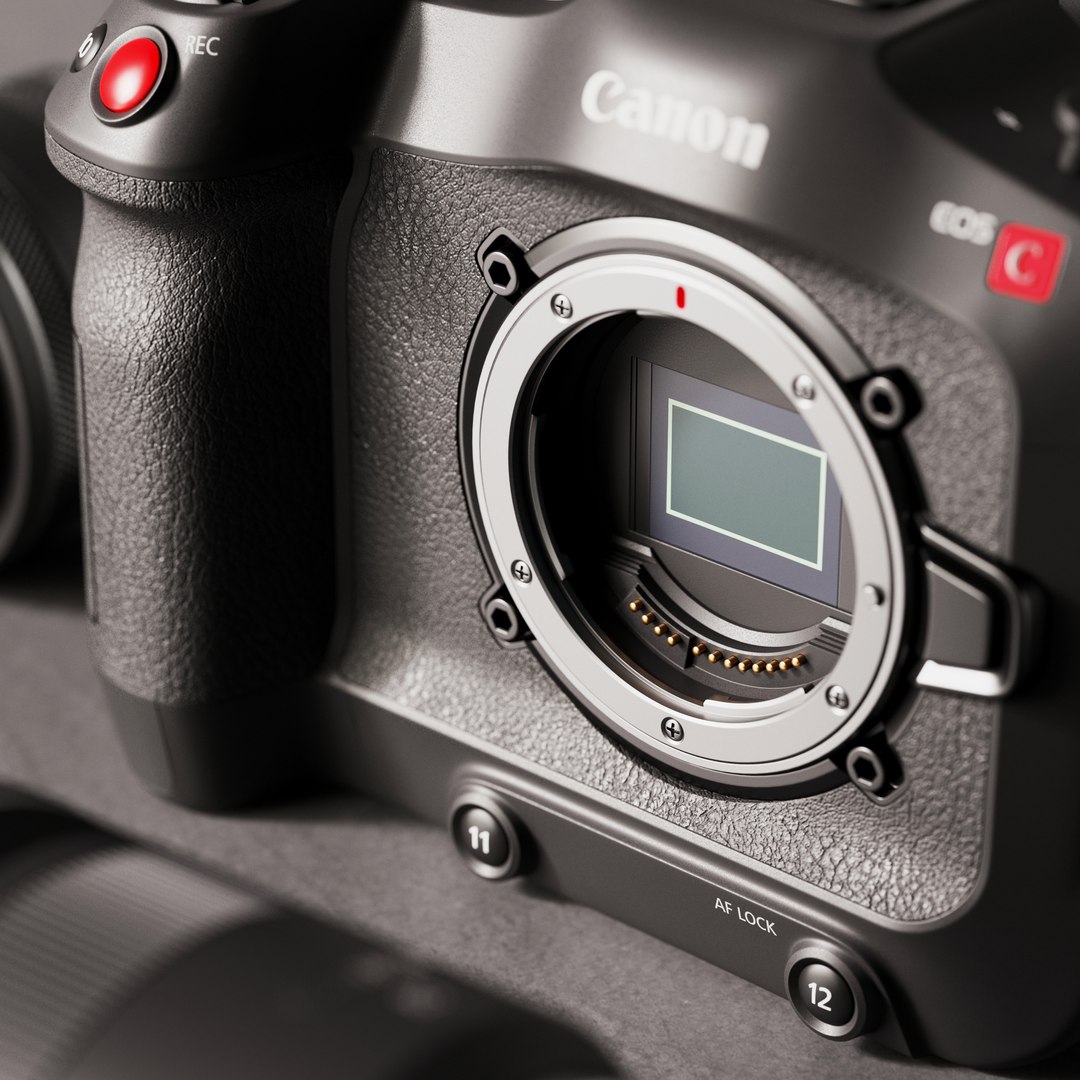 Canon EOS C70 3D Model - TurboSquid 2002008