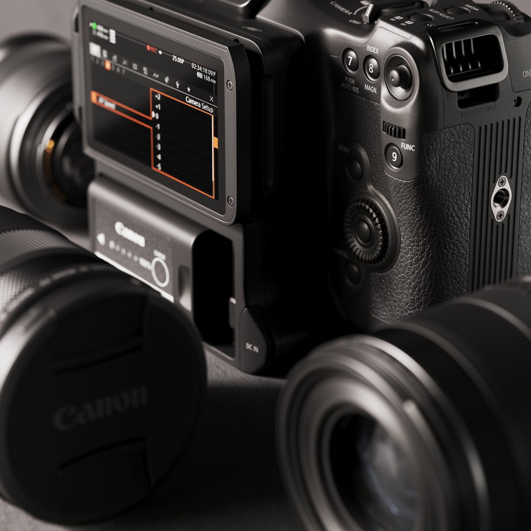 Canon EOS C70 3D Model - TurboSquid 2002008