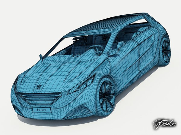 3d model 2 peugeot concept cars