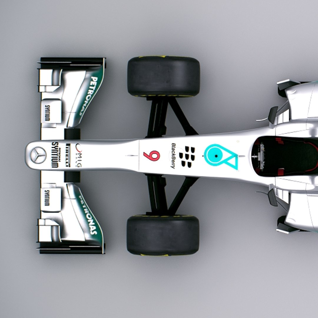 3d Model Formula 1 2013 Mercedes
