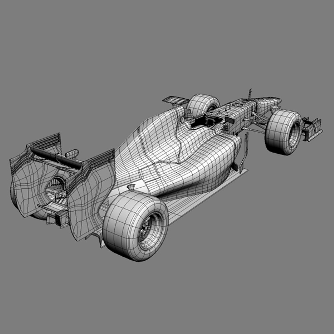 3d model formula 1 2013 mercedes