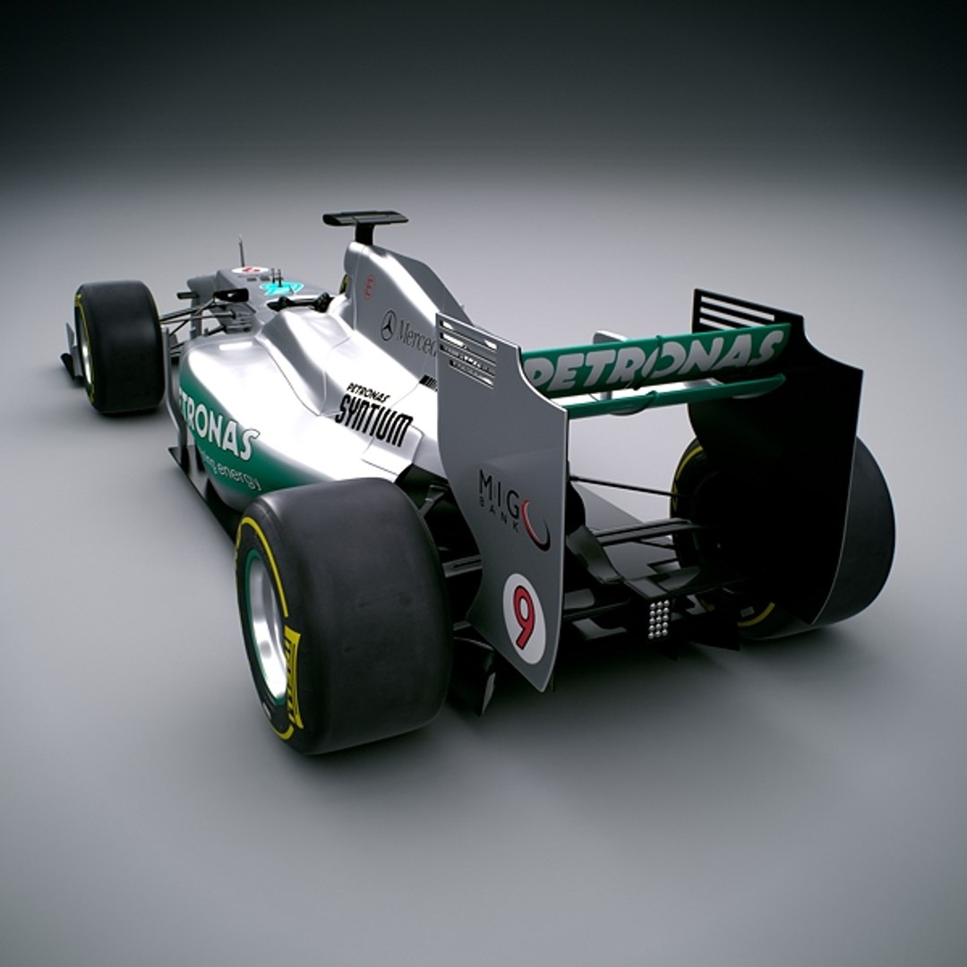 3d Model Formula 1 2013 Mercedes