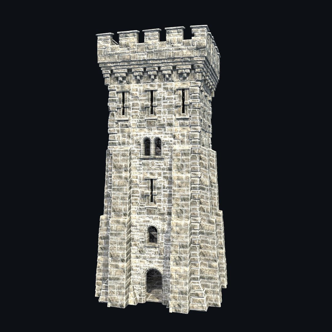FORT MEDIEVAL CASTLE FORTRESS BAST RUIN TOWER COLLECTION BUILDER 3D ...