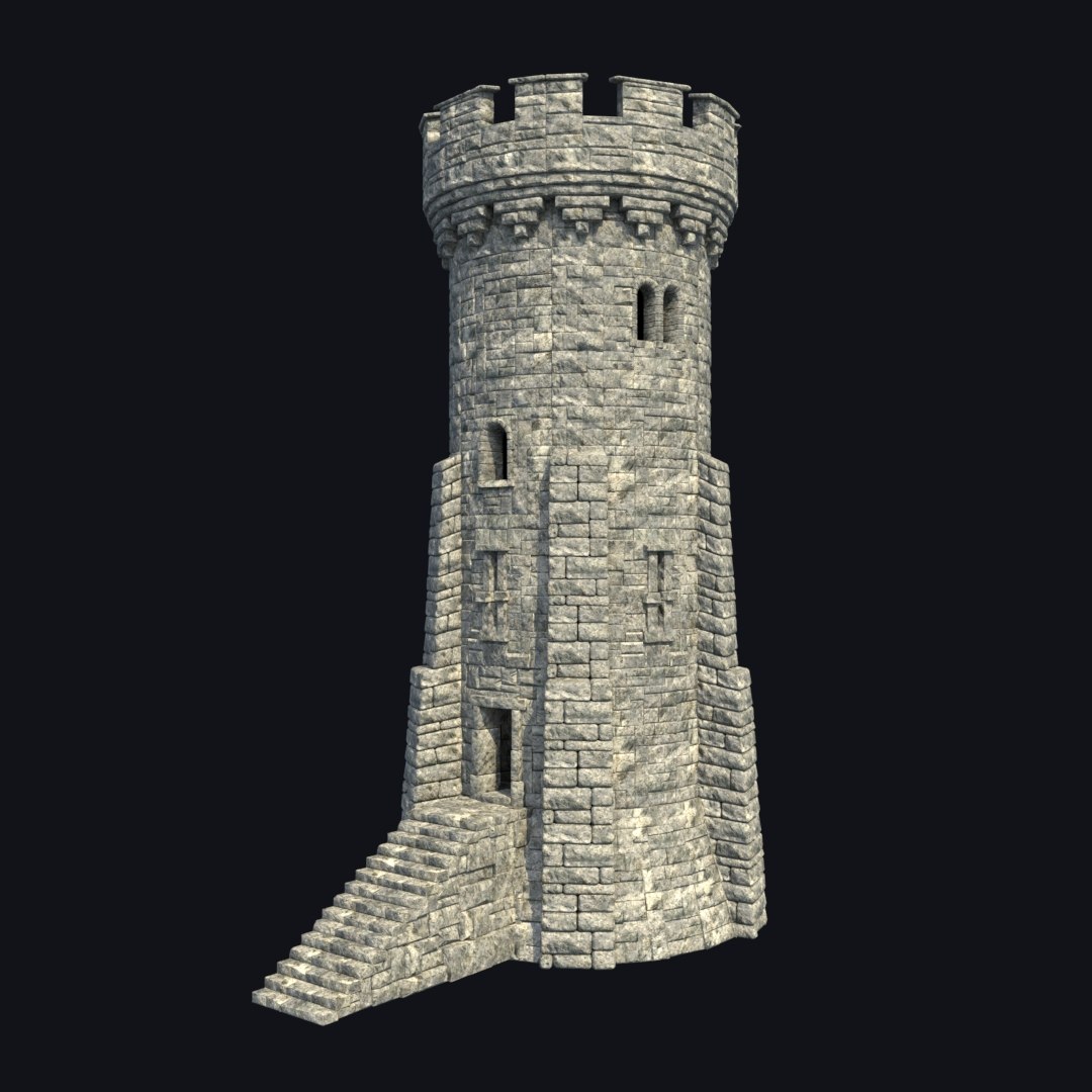 FORT MEDIEVAL CASTLE FORTRESS BAST RUIN TOWER COLLECTION BUILDER 3D ...