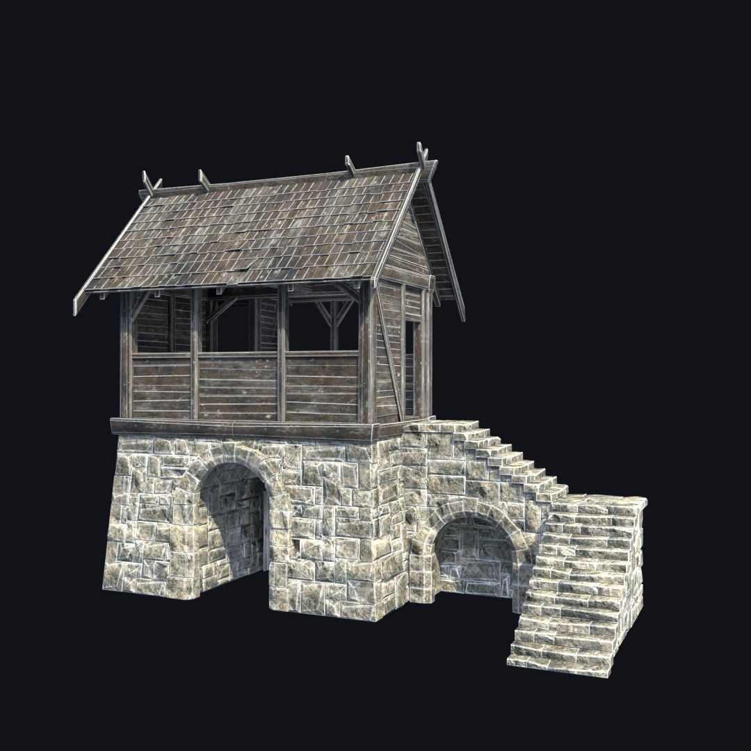 FORT MEDIEVAL CASTLE FORTRESS BAST RUIN TOWER COLLECTION BUILDER 3D ...