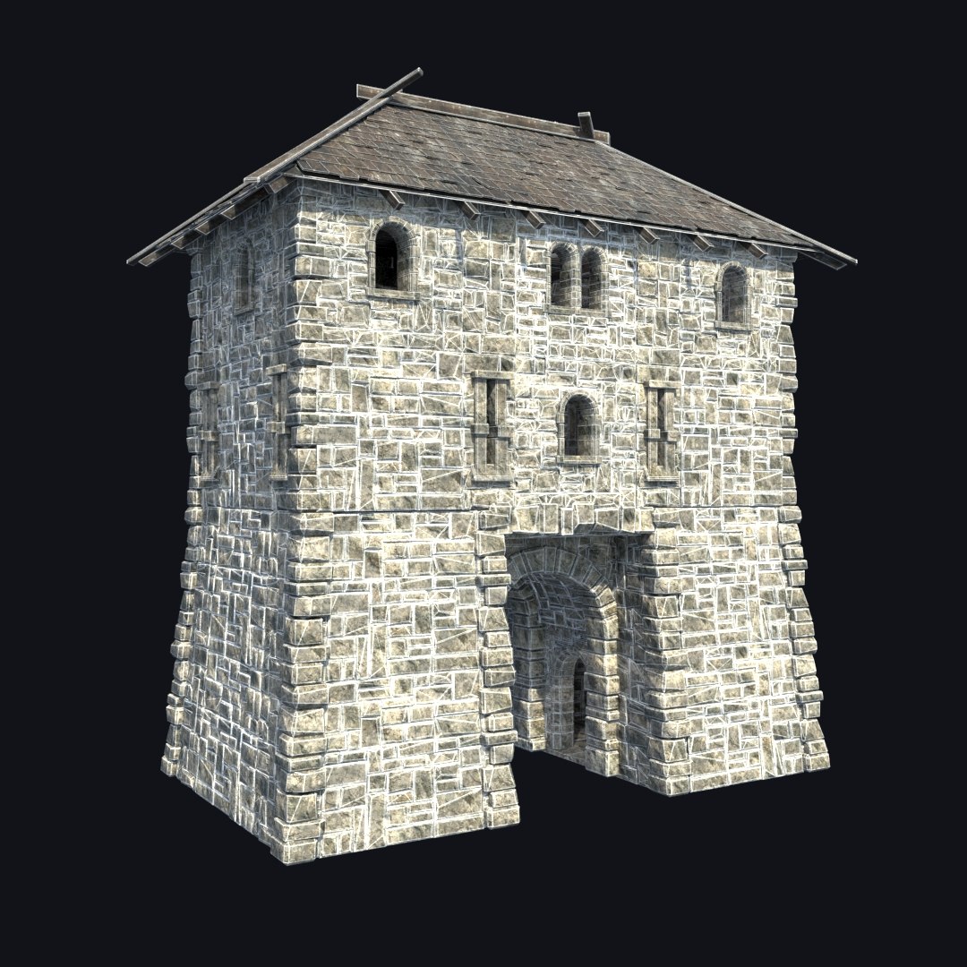 FORT MEDIEVAL CASTLE FORTRESS BAST RUIN TOWER COLLECTION BUILDER 3D ...