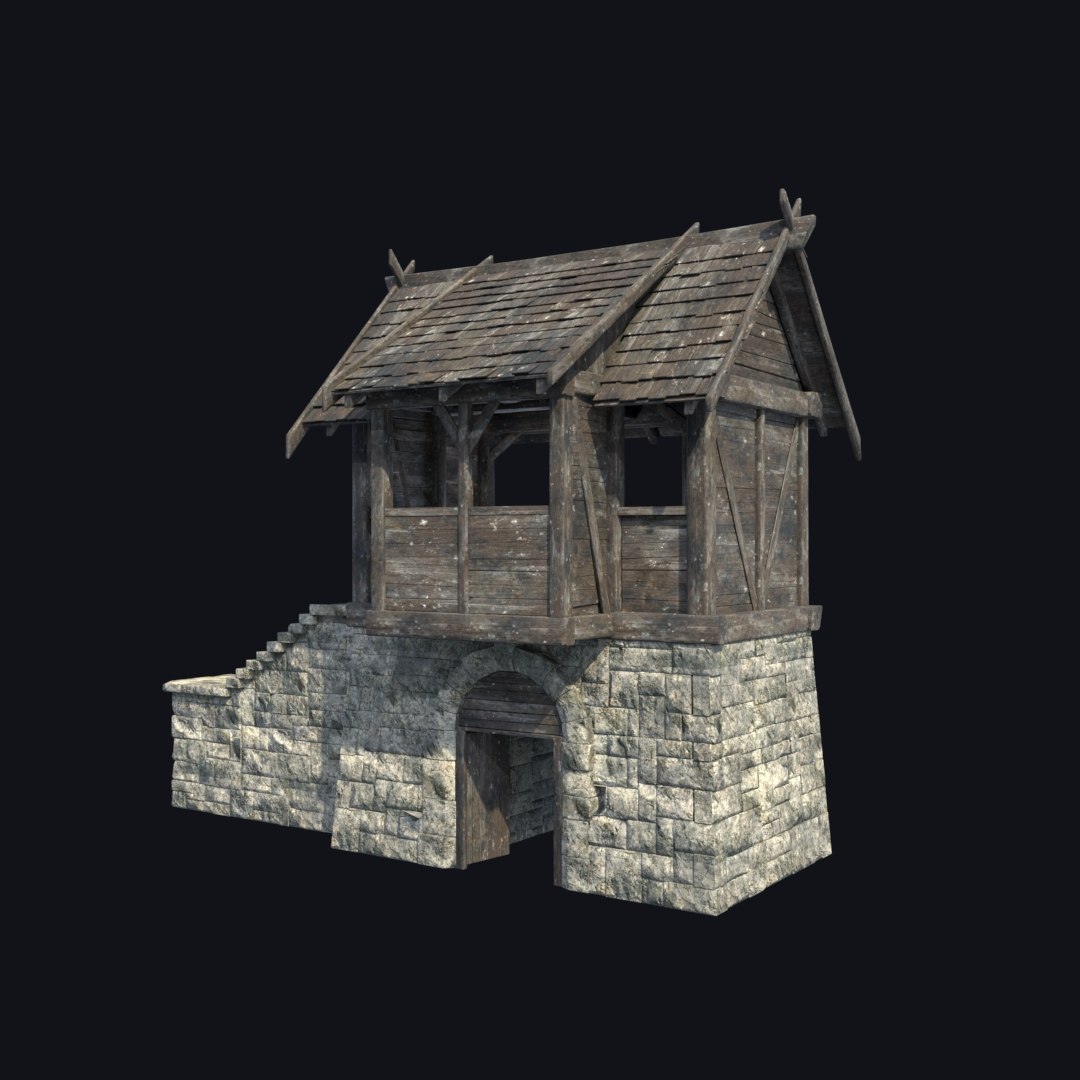 FORT MEDIEVAL CASTLE FORTRESS BAST RUIN TOWER COLLECTION BUILDER 3D ...