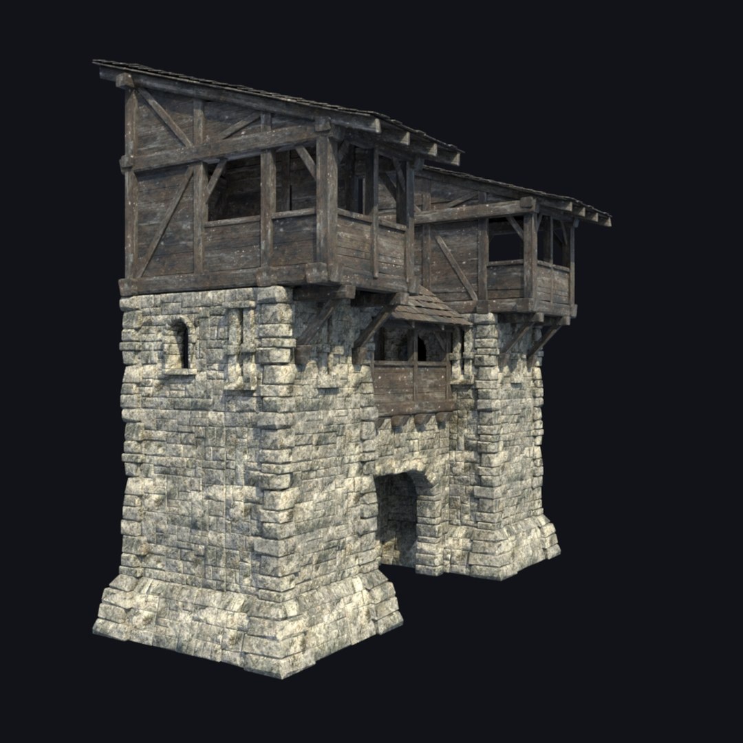 FORT MEDIEVAL CASTLE FORTRESS BAST RUIN TOWER COLLECTION BUILDER 3D ...