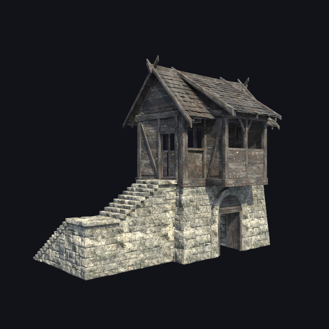 FORT MEDIEVAL CASTLE FORTRESS BAST RUIN TOWER COLLECTION BUILDER 3D ...