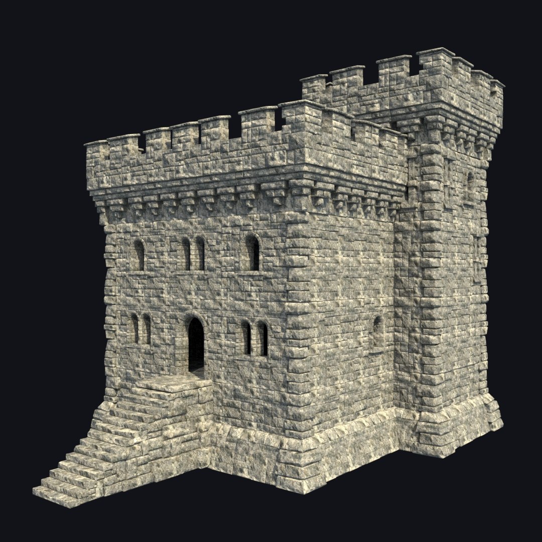 FORT MEDIEVAL CASTLE FORTRESS BAST RUIN TOWER COLLECTION BUILDER 3D ...