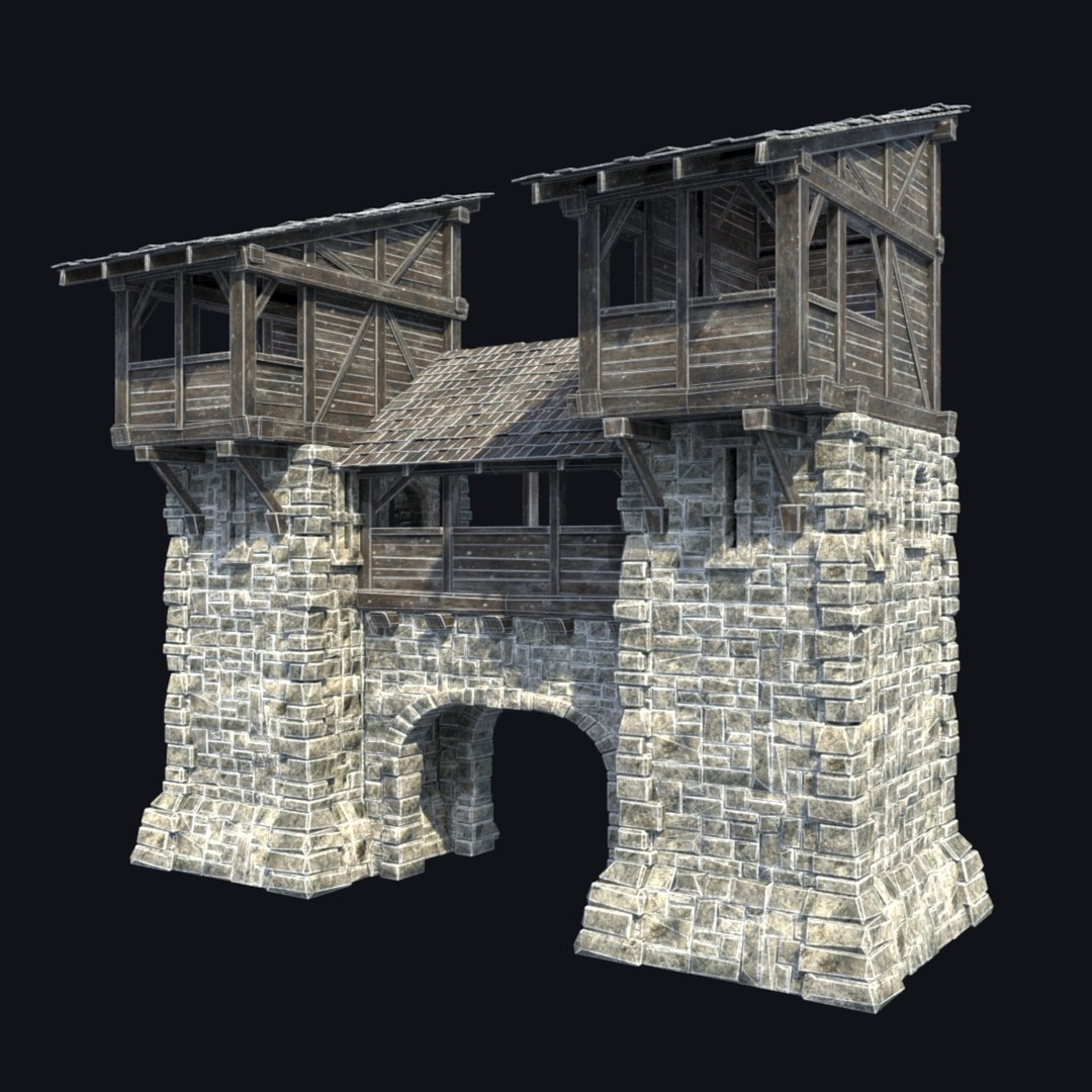 FORT MEDIEVAL CASTLE FORTRESS BAST RUIN TOWER COLLECTION BUILDER 3D ...