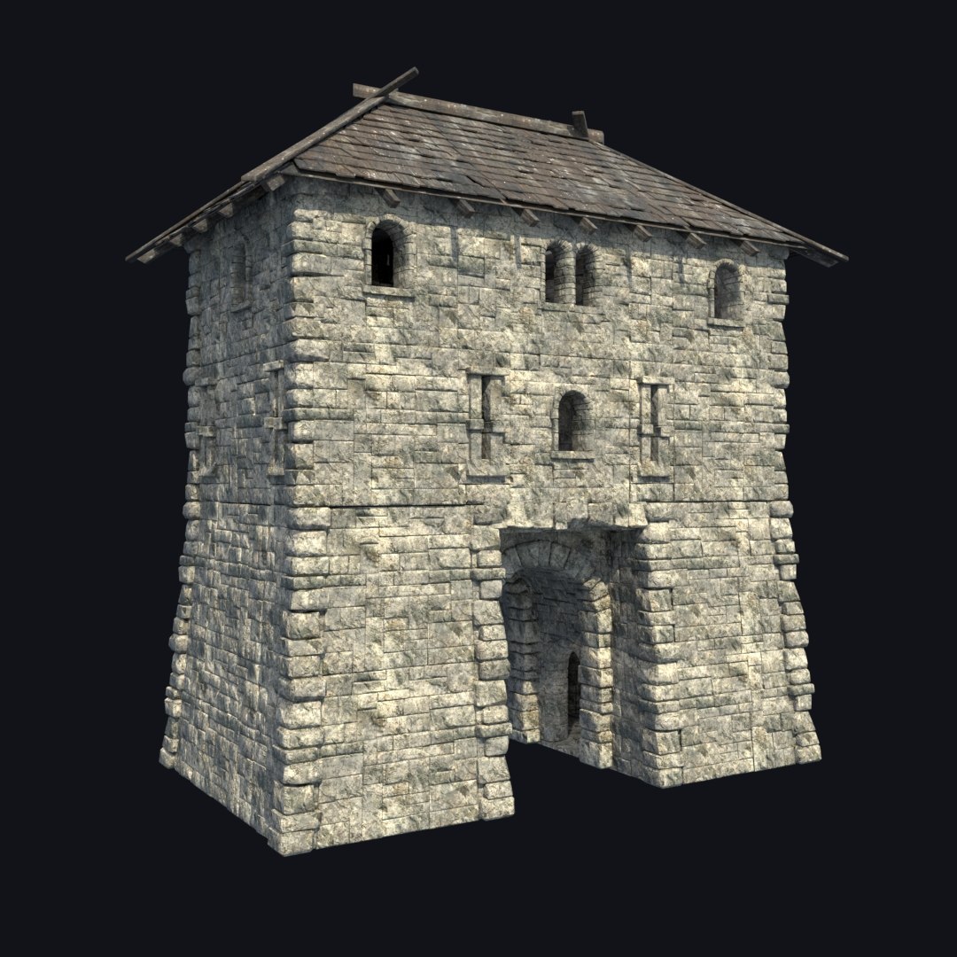FORT MEDIEVAL CASTLE FORTRESS BAST RUIN TOWER COLLECTION BUILDER 3D ...
