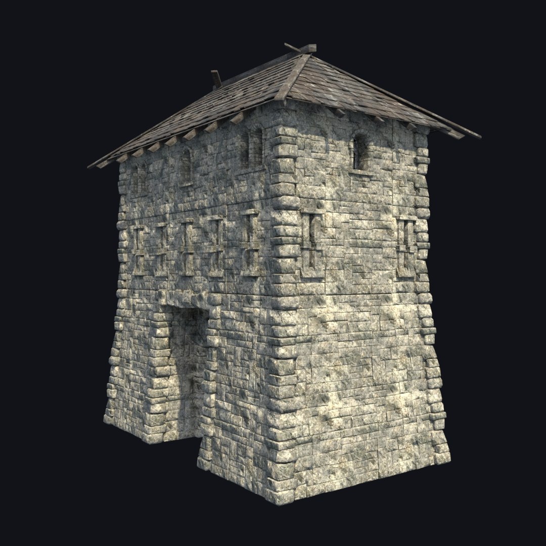 FORT MEDIEVAL CASTLE FORTRESS BAST RUIN TOWER COLLECTION BUILDER 3D ...