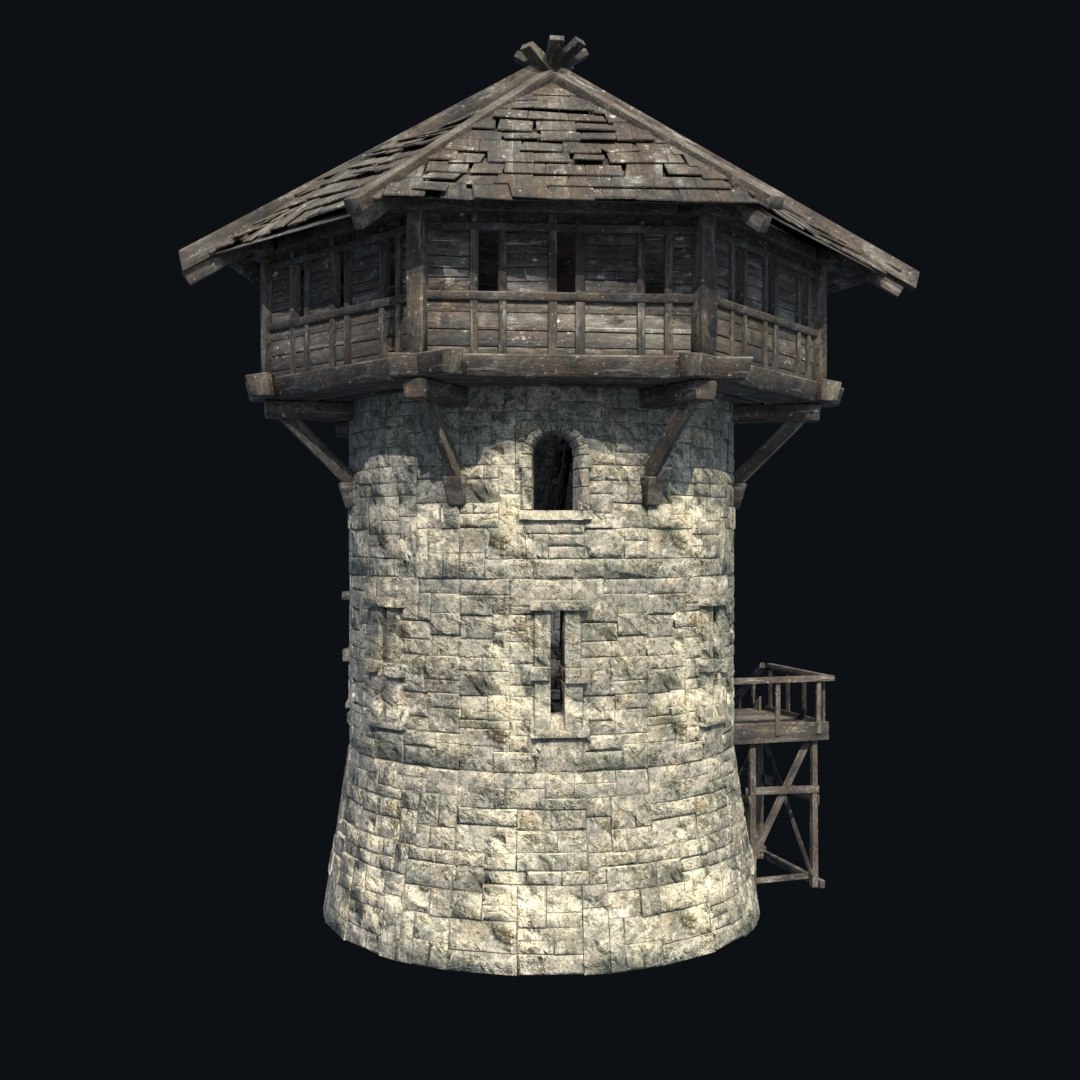 FORT MEDIEVAL CASTLE FORTRESS BAST RUIN TOWER COLLECTION BUILDER 3D ...