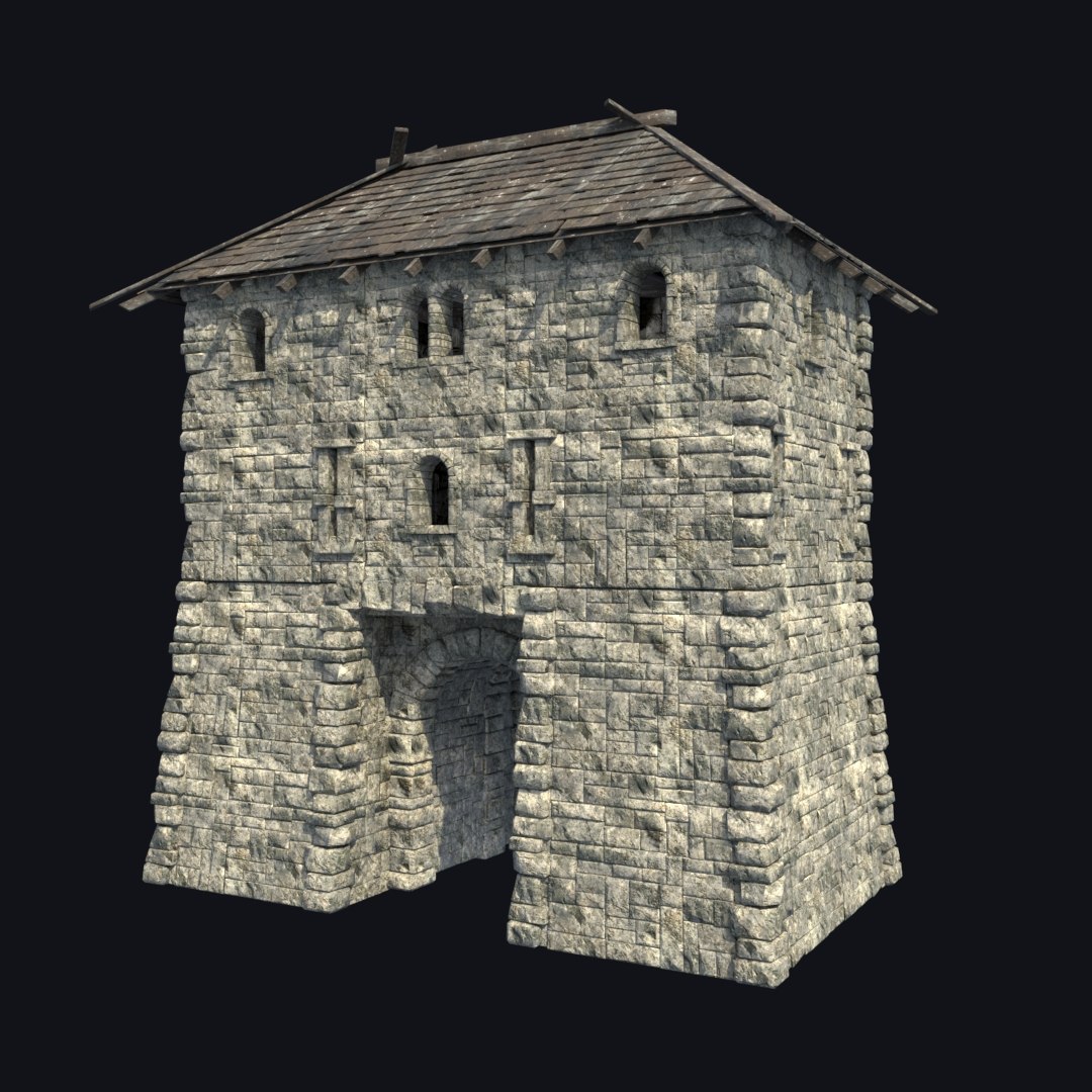FORT MEDIEVAL CASTLE FORTRESS BAST RUIN TOWER COLLECTION BUILDER 3D ...