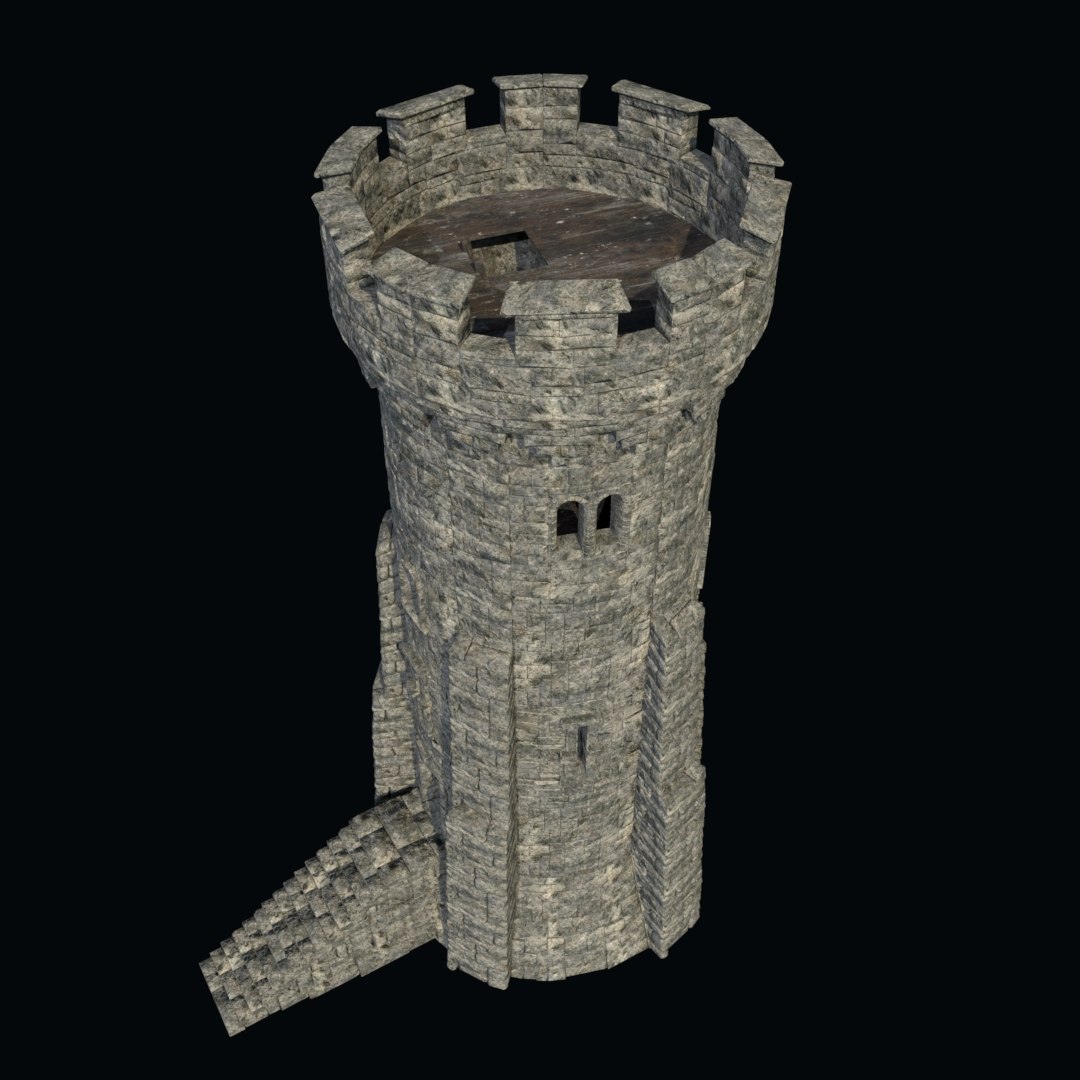 FORT MEDIEVAL CASTLE FORTRESS BAST RUIN TOWER COLLECTION BUILDER 3D ...
