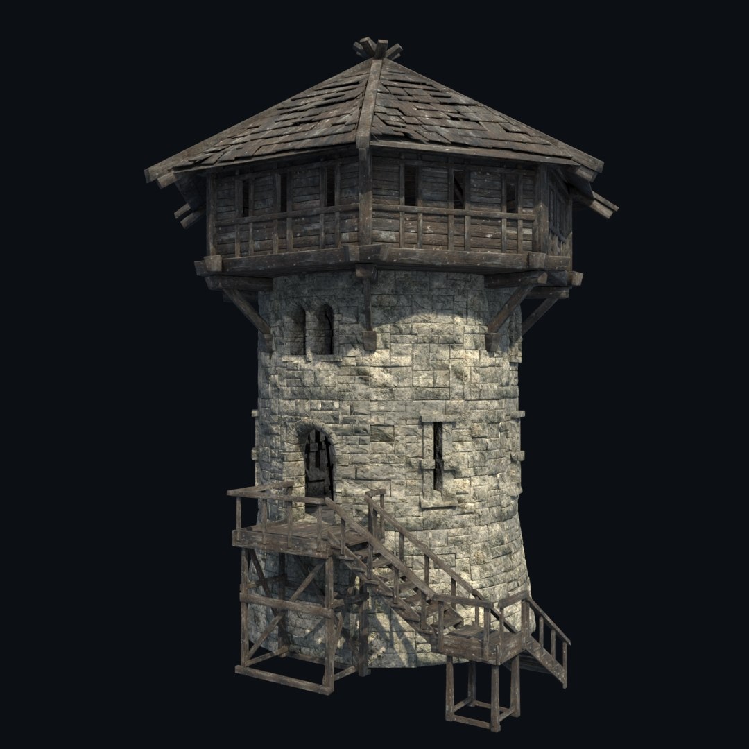FORT MEDIEVAL CASTLE FORTRESS BAST RUIN TOWER COLLECTION BUILDER 3D ...