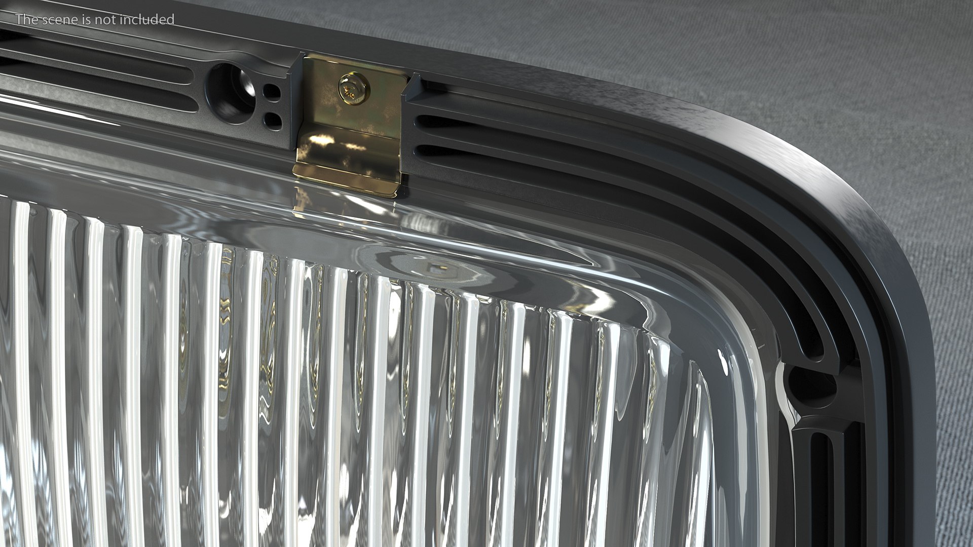 3D model Right Rectangular Halogen H4 Truck Headlight - TurboSquid 1833934